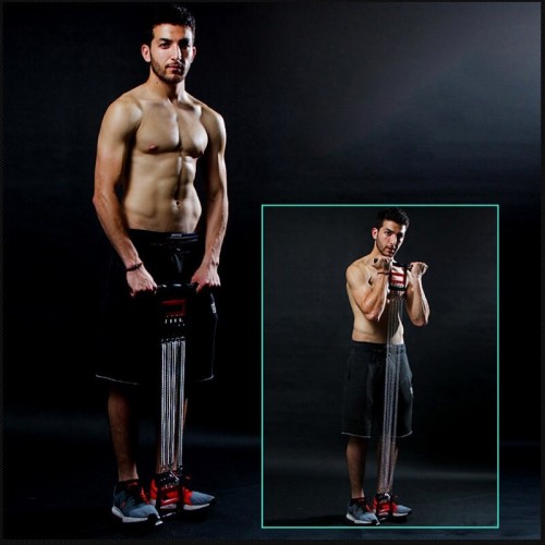 Multi-functional Spring Muscle Developer Men Fitness Stainless Steel ...
