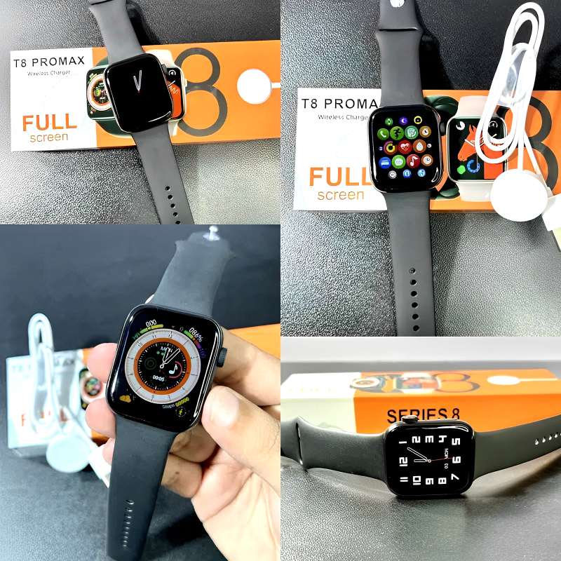 T8 Pro Max 1.99 Inch Bezel Less Screen Series 8 Smart Watch with Always ...