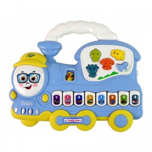 Colorful Train Piano playing animal sounds, musical organs Toy for Kids