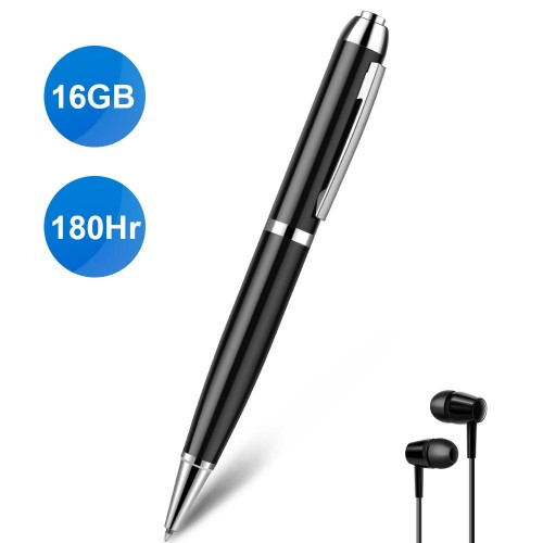 Digital Pen Voice Recorder MP3 Player With Playback Rechargeable